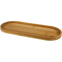 Dekoschale Kleine Wolke "Dash Tray", beige (natur), B:27,5cm H:1,5cm T:11cm, Bambus, Dekoschalen