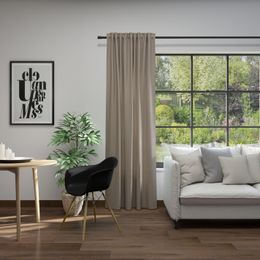 Neutex for you! Vorhang NEUTEX FOR YOU "Linessa" Gr. 1, beige (sand), B:137cm H:245cm, Jacquard, Polyester, Gardinen, HxB: 245x137, Schal mit verdeckten Schlaufen