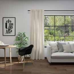 Neutex for you! Vorhang NEUTEX FOR YOU "Linessa" Gr. 1, beige, B:137cm H:245cm, Jacquard, Polyester, Gardinen, HxB: 245x137, Schal mit verdeckten Schlaufen