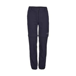 Zip-off-Hose Killtec "KOS 112 GRLS PNTS", Kinder, Gr. 164, Normalgr&ouml;&szlig;en, navy, Obermaterial: 100% Polyester, Hosen, Abzippbare Funktionshose mit elastischem Bund und Taschen