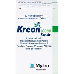 Kreon 10.000 Hartkps.m.magensaftr.&uuml;berz.Pellets 50 St