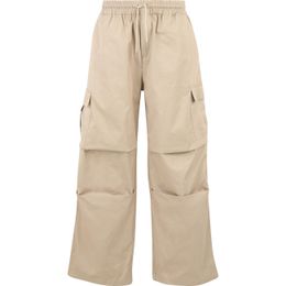 Cargohose DEF "DEF Men DEF Parachute Pant", Damen, Gr. L, US-Gr&ouml;&szlig;en, beige, 100% Baumwolle, unifarben, loose fit, Hosen Cargohose