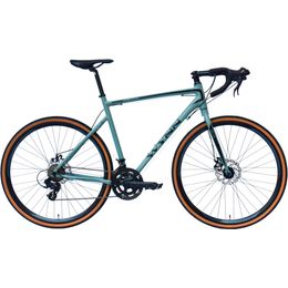 Gravelbike WYNN "GRL3.0" Gr. 56, gr&uuml;n, gr&uuml;n, Fahrr&auml;der, 56cm, 28 Zoll (71,12cm) hinten: 28 Zoll (71,12cm)