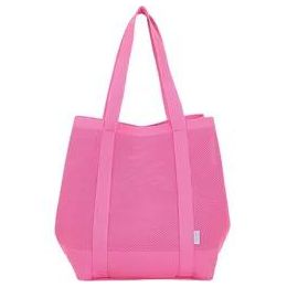 Henkeltasche Fritzi aus Preussen "Meshy Shopper", Herren, Gr. B/H/T: 18cm x 34cm x 44cm, pink, Kunstfaser, unifarben, Taschen, mit variierbarer Form