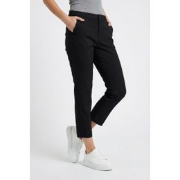 Caprihose Freequent "FQSOLVEJ-CA", Damen, Gr. L, N-Gr, schwarz, Web, Obermaterial: 76% Viskose, 21% Polyamid, 3% Elasthan, unifarben, slim fit 3/4-L&auml;nge, Hosen Caprihose, Sommerhose 3/4-L&auml;nge mit Viskose und Stretch