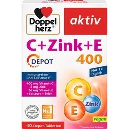 Queisser Doppelherz C+Zink+E Depot Tabletten 40 St