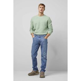 5-Pocket-Jeans MEYER "M5 Regular", Herren, Gr. 36, L&auml;nge 30, blau, 98% Baumwolle, 2% Elasthan, unifarben, Basic, regular fit lang, Jeans 5-Pocket-Jeans, M5 Regular im Five Pocket Style