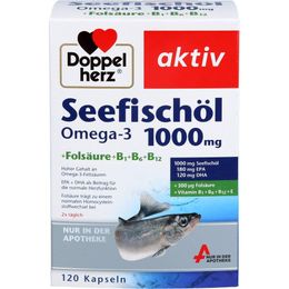 Queisser Doppelherz Seefisch&ouml;l Omega-3 1.000 mg+Fols.Kaps. 120 St