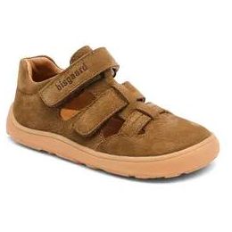 Barfu&szlig;schuh bisgaard "barefoot floyd", Jungen, Gr. 28, earth, Leder, Basic, Schuhe Barfu&szlig;schuh, Barfu&szlig;schuh mit Klettverschluss, Gr&ouml;&szlig;enschablone zum Download