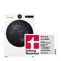 LG Trockner Wei&szlig; (EEK B, 9 kg) mit AI Dry & Dual Inverter W&auml;rmepumpentechnologie RT90X8C RT90X8C