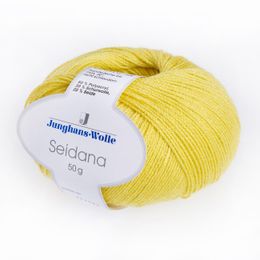 Seidana von Junghans-Wolle, Zitrone, aus Polyacryl
