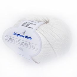 Cotton-Superfine II von Junghans-Wolle, Ecru, aus Baumwolle