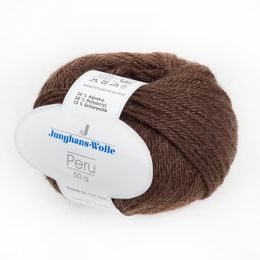 Peru von Junghans-Wolle, Mittelbraun, aus Polyacryl