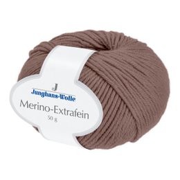 Merino-Extrafein von Junghans-Wolle, Hellbraun, aus Schurwolle