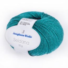 Seidana von Junghans-Wolle, Petrol, aus Polyacryl