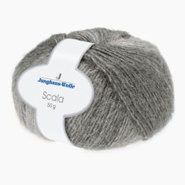 Scala von Junghans-Wolle, Silber/Anthrazit, aus Schurwolle