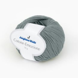 Cotone-Emozione von Junghans-Wolle, Grau, aus Baumwolle
