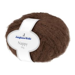 Nappy von Junghans-Wolle, Braun, aus Polyacryl