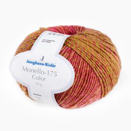 Monello-175 Color von Junghans-Wolle, Rost/Pink, aus Polyacryl