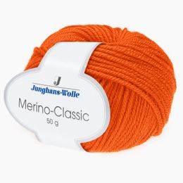 Merino-Classic von Junghans-Wolle, Rot-Orange, aus Schurwolle
