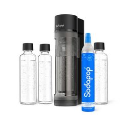 SODAPOP Wassersprudler Logan, Schwarz, Kunststoff, 11.2x42.6x18.8 cm, Lfgb, FSC Mix, K&uuml;chenger&auml;te, Wasseraufbereitung, Wassersprudler