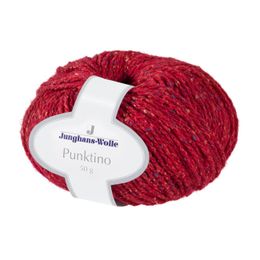 Punktino von Junghans-Wolle, Rot, aus Schurwolle