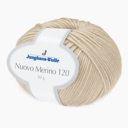 Nuovo Merino 120 von Junghans-Wolle, Greige, aus Schurwolle