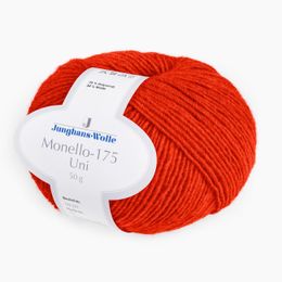 Monello-175 Uni von Junghans-Wolle, Rot, aus Polyacryl