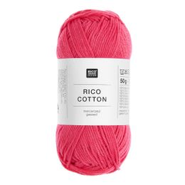 Rico Cotton von Rico Design, Azalee, aus Baumwolle