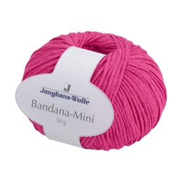 Bandana-Mini von Junghans-Wolle, Pink, aus Baumwolle