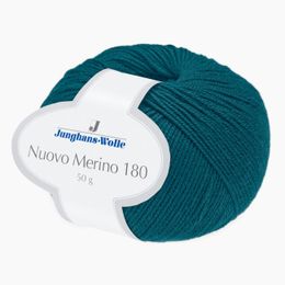 Nuovo Merino 180 von Junghans-Wolle, Petrol, aus Schurwolle