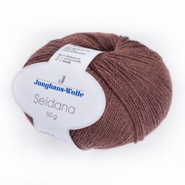 Seidana von Junghans-Wolle, Rotbraun, aus Polyacryl