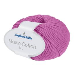 Merino-Cotton von Junghans-Wolle, Hellviolett, aus Schurwolle