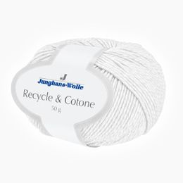 Recycle & Cotone von Junghans-Wolle, Creme, aus Baumwolle