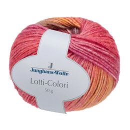 Lotti-Colori von Junghans-Wolle, Himbeer-Pflaumenmus, aus Baumwolle
