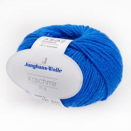 Kaschmir von Junghans-Wolle, Blau, aus Kaschmir