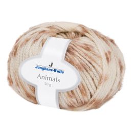 Animals von Junghans-Wolle, Creme/Beige, aus Schurwolle