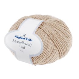Monello-90 Uni von Junghans-Wolle, Sand, aus Polyacryl