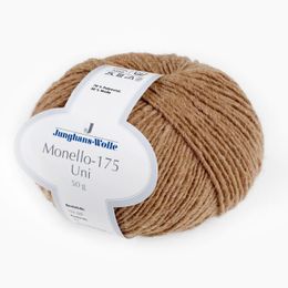 Monello-175 Uni von Junghans-Wolle, Beige, aus Polyacryl