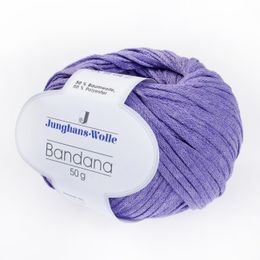 Bandana von Junghans-Wolle, Lila, aus Baumwolle