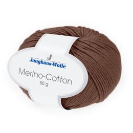 Merino-Cotton von Junghans-Wolle, Mittelbraun, aus Schurwolle