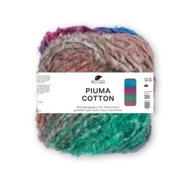 Piuma Cotton von Pro Lana, Gr&uuml;n/Pink, aus Baumwolle