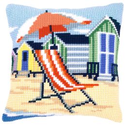 Kreuzstichkissen - Am Strand