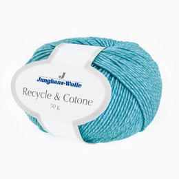 Recycle & Cotone von Junghans-Wolle, T&uuml;rkis, aus Baumwolle