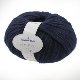 NewWool von Junghans-Wolle, Marine, aus Schurwolle