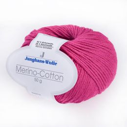Merino-Cotton von Junghans-Wolle, Pink, aus Schurwolle