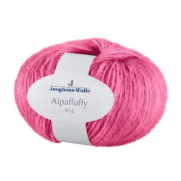 Alpafluffy von Junghans-Wolle, Pink, aus Polyester