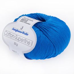 Cotton-Superfine II von Junghans-Wolle, Kobalt, aus Baumwolle