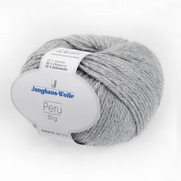 Peru von Junghans-Wolle, Hellgrau, aus Polyacryl