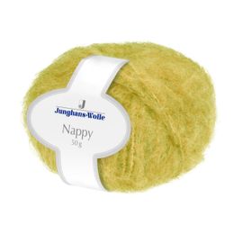 Nappy von Junghans-Wolle, Gelb, aus Polyacryl